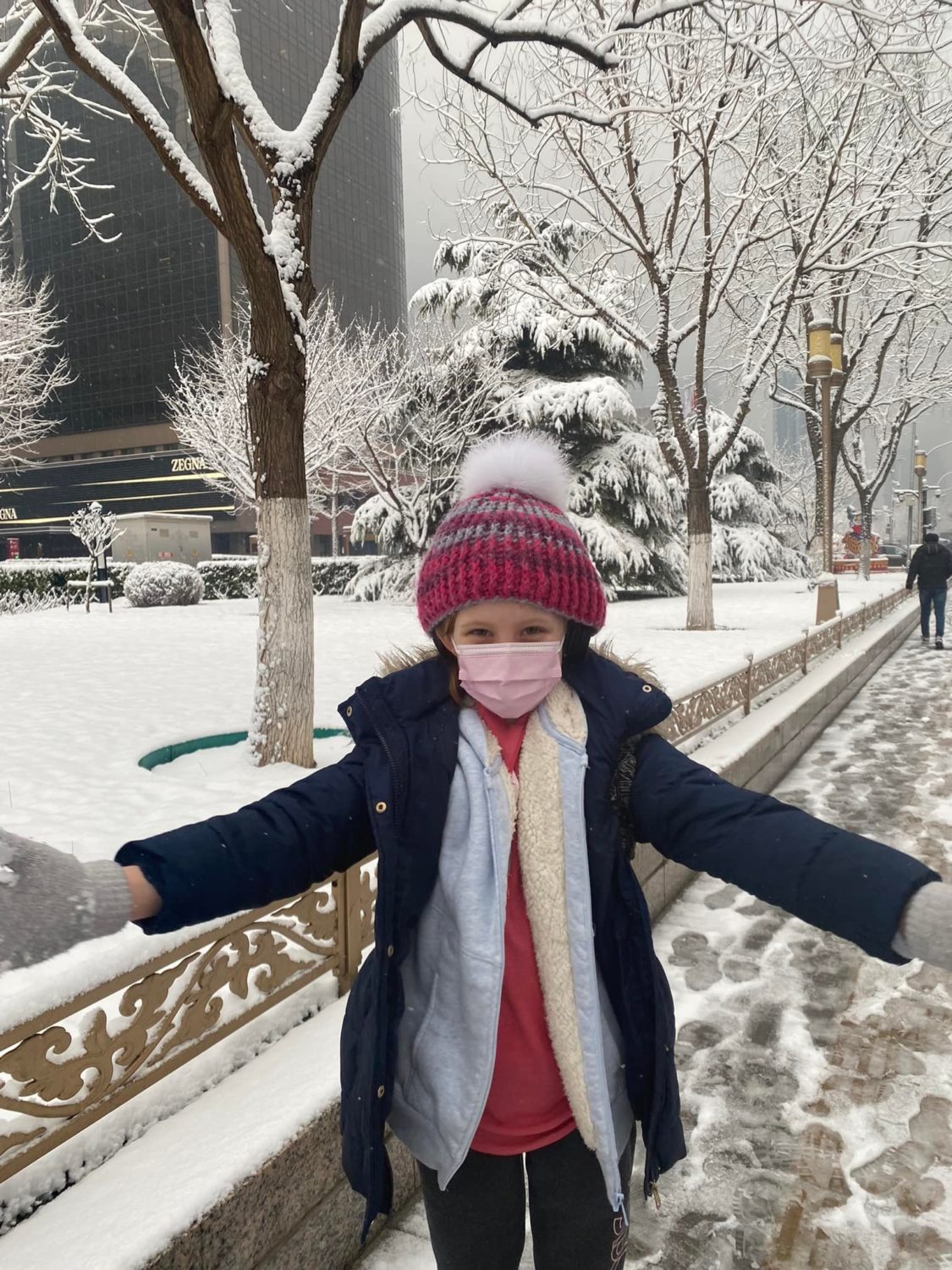 Our first snowfall in Beijing - Adventuring We Go